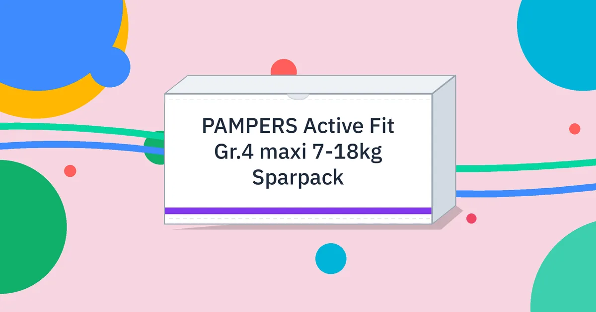 Symbolbild: Packung mit der Aufschrift PAMPERS Active Fit Gr.4 maxi 7-18kg Sparpack (PZN 10256462) – Verfügbarkeit und Bezug in Apotheken in Frankfurt am Main