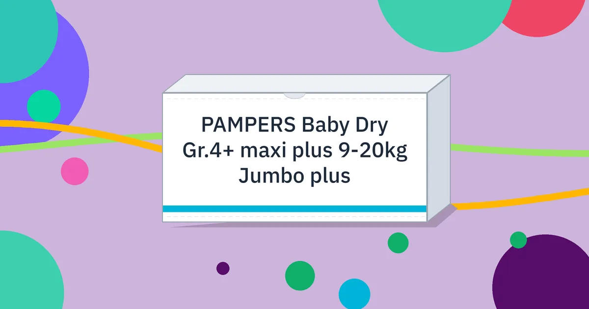 Symbolbild: Packung mit der Aufschrift PAMPERS Baby Dry Gr.4+ maxi plus 9-20kg Jumbo plus (PZN 03074329) – Verfügbarkeit und Bezug in Apotheken in Frankfurt am Main