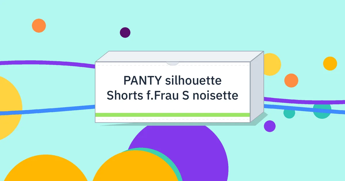 Symbolbild: Packung mit der Aufschrift PANTY silhouette Shorts f.Frau S noisette (PZN 16191918) – Verfügbarkeit und Bezug in Apotheken in Frankfurt am Main