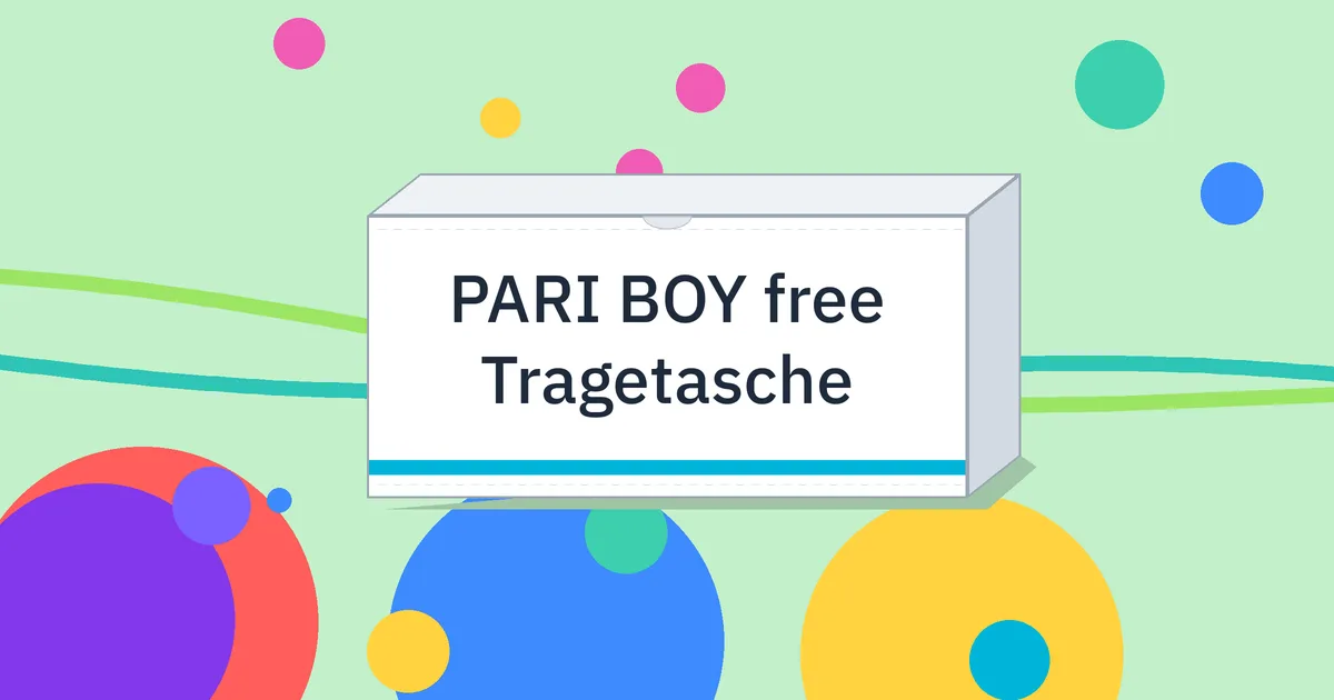 Symbolbild: Packung mit der Aufschrift PARI BOY free Tragetasche (PZN 14047531) – Verfügbarkeit und Bezug in Apotheken in Frankfurt am Main