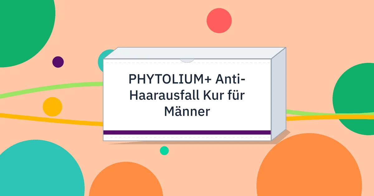 Symbolbild: Packung mit der Aufschrift PHYTOLIUM+ Anti-Haarausfall Kur für Männer (PZN 16804249) – Verfügbarkeit und Bezug in Apotheken in Frankfurt am Main