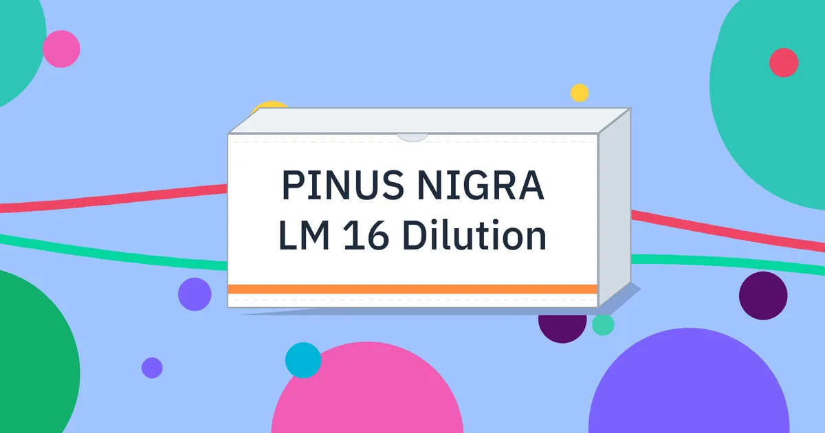 Symbolbild: Packung mit der Aufschrift PINUS NIGRA LM 16 Dilution (PZN 13642562) – Verfügbarkeit und Bezug in Apotheken in Frankfurt am Main