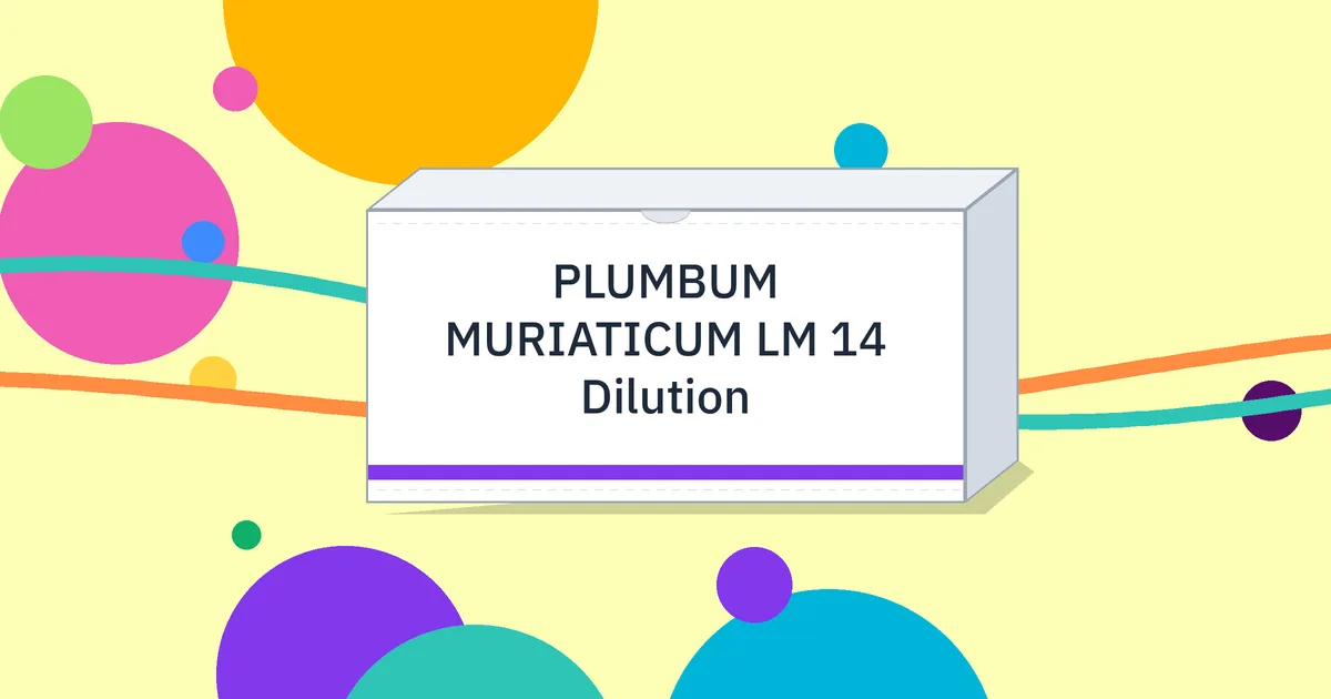 Symbolbild: Packung mit der Aufschrift PLUMBUM MURIATICUM LM 14 Dilution (PZN 13041590) – Verfügbarkeit und Bezug in Apotheken in Frankfurt am Main