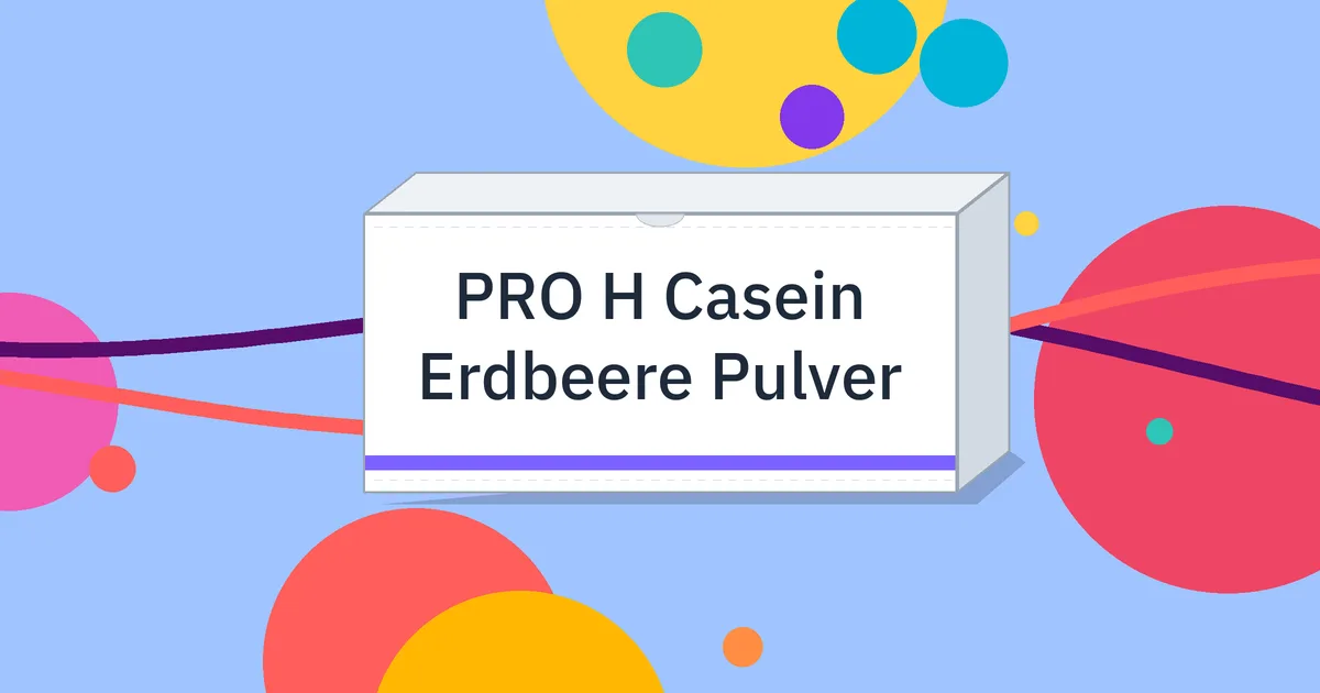 Symbolbild: Packung mit der Aufschrift PRO H Casein Erdbeere Pulver (PZN 08842313) – Verfügbarkeit und Bezug in Apotheken in Frankfurt am Main