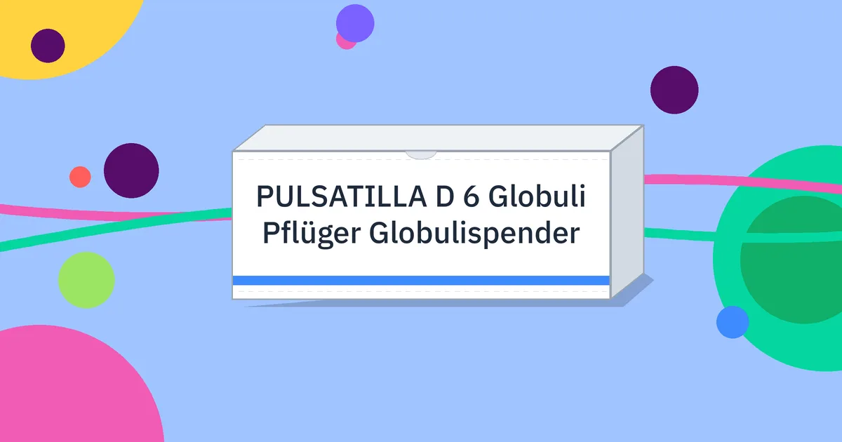 Symbolbild: Packung mit der Aufschrift PULSATILLA D 6 Globuli Pflüger Globulispender (PZN 20289014) – Verfügbarkeit und Bezug in Apotheken in Frankfurt am Main