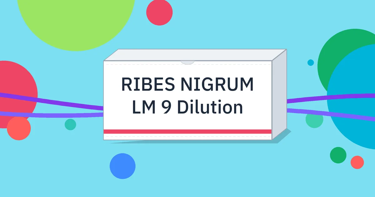 Symbolbild: Packung mit der Aufschrift RIBES NIGRUM LM 9 Dilution (PZN 13678726) – Verfügbarkeit und Bezug in Apotheken in Frankfurt am Main
