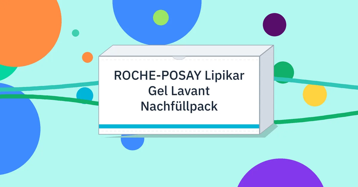 Symbolbild: Packung mit der Aufschrift ROCHE-POSAY Lipikar Gel Lavant Nachfüllpack (PZN 19948500) – Verfügbarkeit und Bezug in Apotheken in Frankfurt am Main