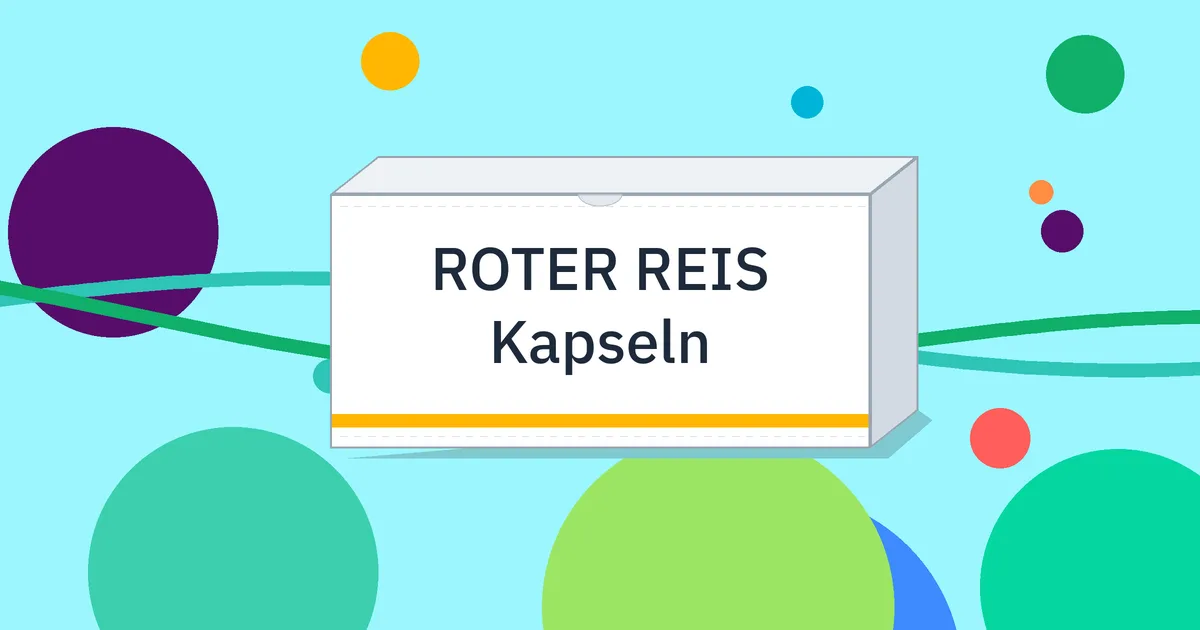 Symbolbild: Packung mit der Aufschrift ROTER REIS Kapseln (PZN 10835674) – Verfügbarkeit und Bezug in Apotheken in Frankfurt am Main