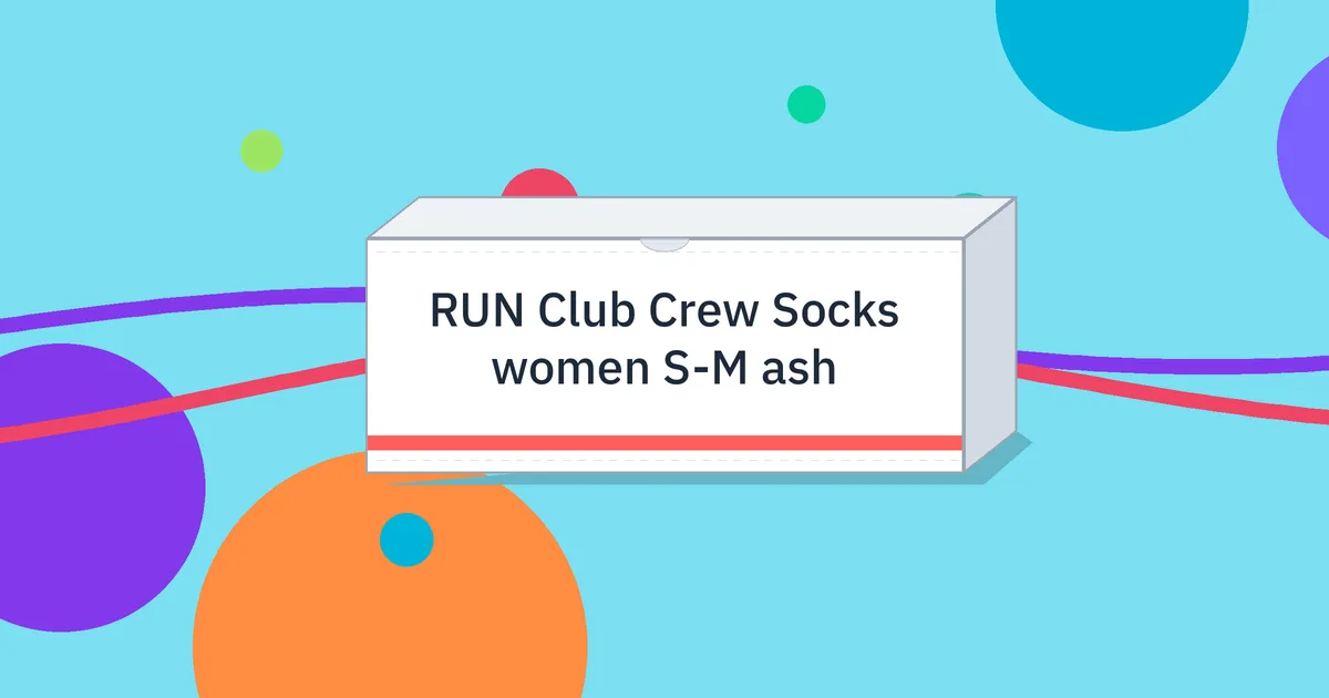 Symbolbild: Packung mit der Aufschrift RUN Club Crew Socks women S-M ash (PZN 20524277) – Verfügbarkeit und Bezug in Apotheken in Frankfurt am Main