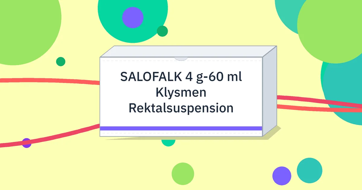 Symbolbild: Packung mit der Aufschrift SALOFALK 4 g-60 ml Klysmen Rektalsuspension (PZN 16502502) – Verfügbarkeit und Bezug in Apotheken in Frankfurt am Main