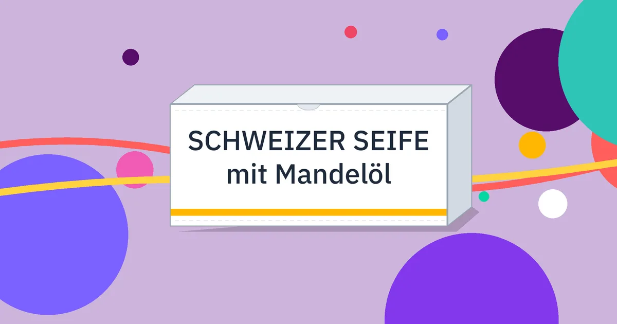 Symbolbild: Packung mit der Aufschrift SCHWEIZER SEIFE mit Mandelöl (PZN 18081938) – Verfügbarkeit und Bezug in Apotheken in Frankfurt am Main