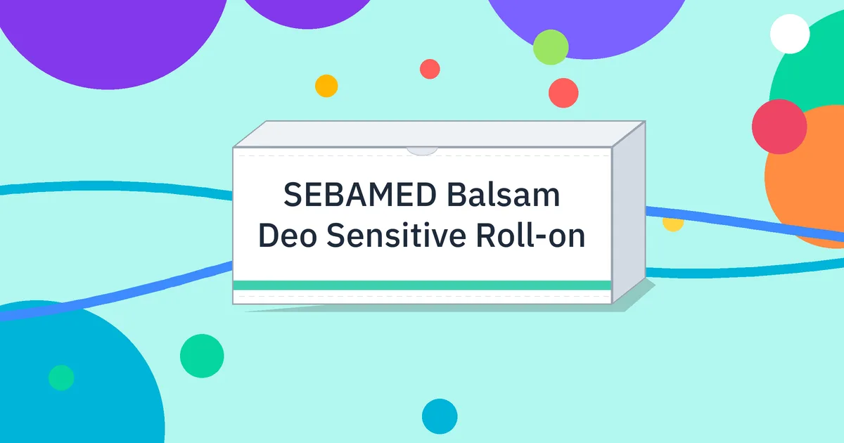 Symbolbild: Packung mit der Aufschrift SEBAMED Balsam Deo Sensitive Roll-on (PZN 16932881) – Verfügbarkeit und Bezug in Apotheken in Frankfurt am Main
