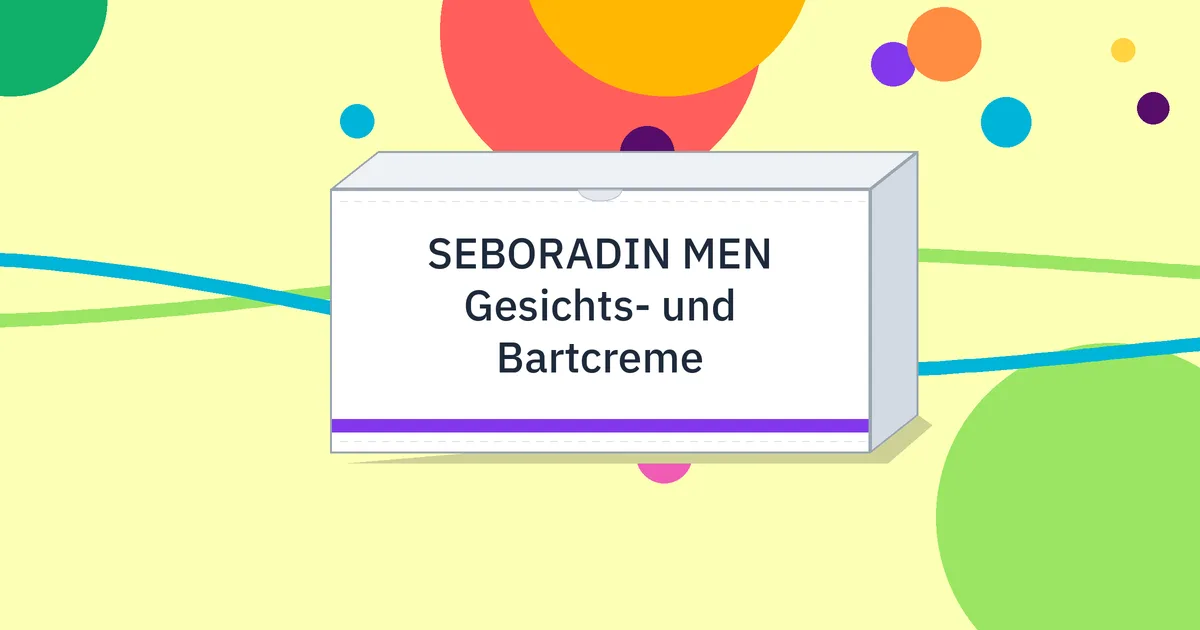 Symbolbild: Packung mit der Aufschrift SEBORADIN MEN Gesichts- und Bartcreme (PZN 18402578) – Verfügbarkeit und Bezug in Apotheken in Frankfurt am Main