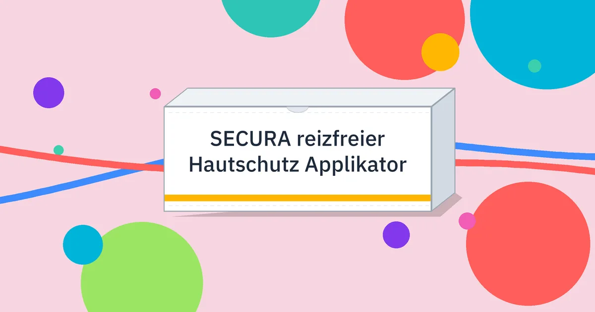 Symbolbild: Packung mit der Aufschrift SECURA reizfreier Hautschutz Applikator (PZN 12554494) – Verfügbarkeit und Bezug in Apotheken in Frankfurt am Main