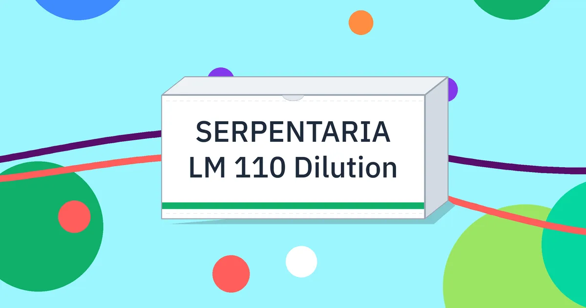 Symbolbild: Packung mit der Aufschrift SERPENTARIA LM 110 Dilution (PZN 13676845) – Verfügbarkeit und Bezug in Apotheken in Frankfurt am Main