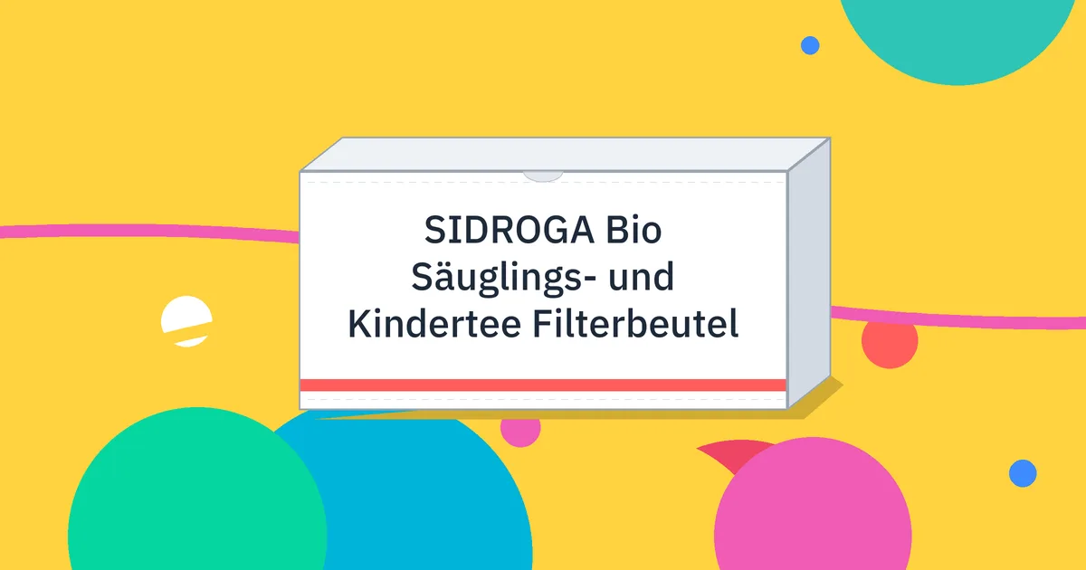 Symbolbild: Packung mit der Aufschrift SIDROGA Bio Säuglings- und Kindertee Filterbeutel (PZN 00953987) – Verfügbarkeit und Bezug in Apotheken in Frankfurt am Main