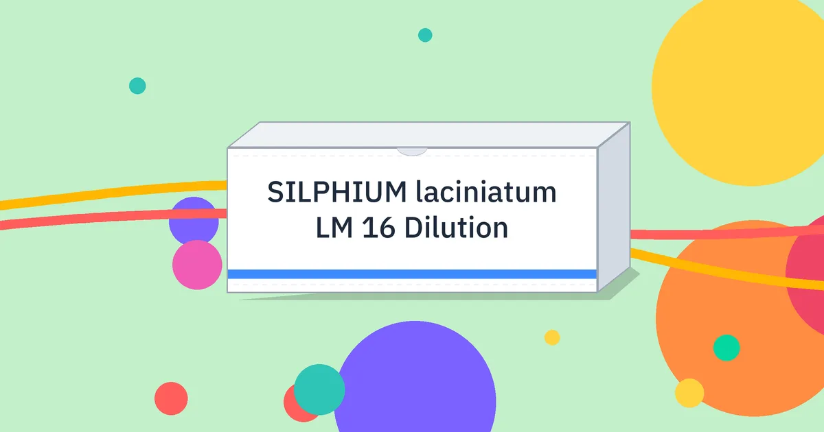 Symbolbild: Packung mit der Aufschrift SILPHIUM laciniatum LM 16 Dilution (PZN 13679134) – Verfügbarkeit und Bezug in Apotheken in Frankfurt am Main