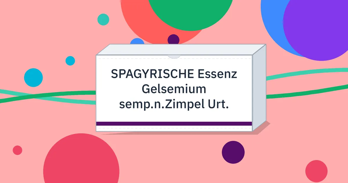 Symbolbild: Packung mit der Aufschrift SPAGYRISCHE Essenz Gelsemium semp.n.Zimpel Urt. (PZN 03247037) – Verfügbarkeit und Bezug in Apotheken in Frankfurt am Main