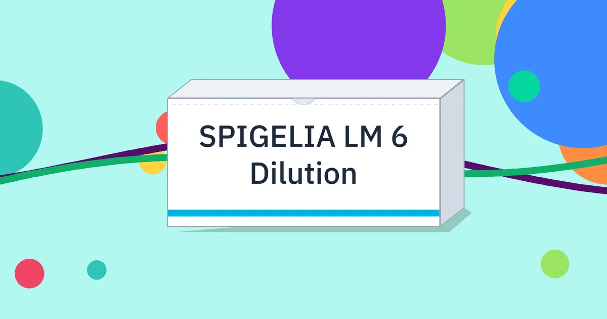 Symbolbild: Packung mit der Aufschrift SPIGELIA LM 6 Dilution (PZN 02603837) – Verfügbarkeit und Bezug in Apotheken in Frankfurt am Main