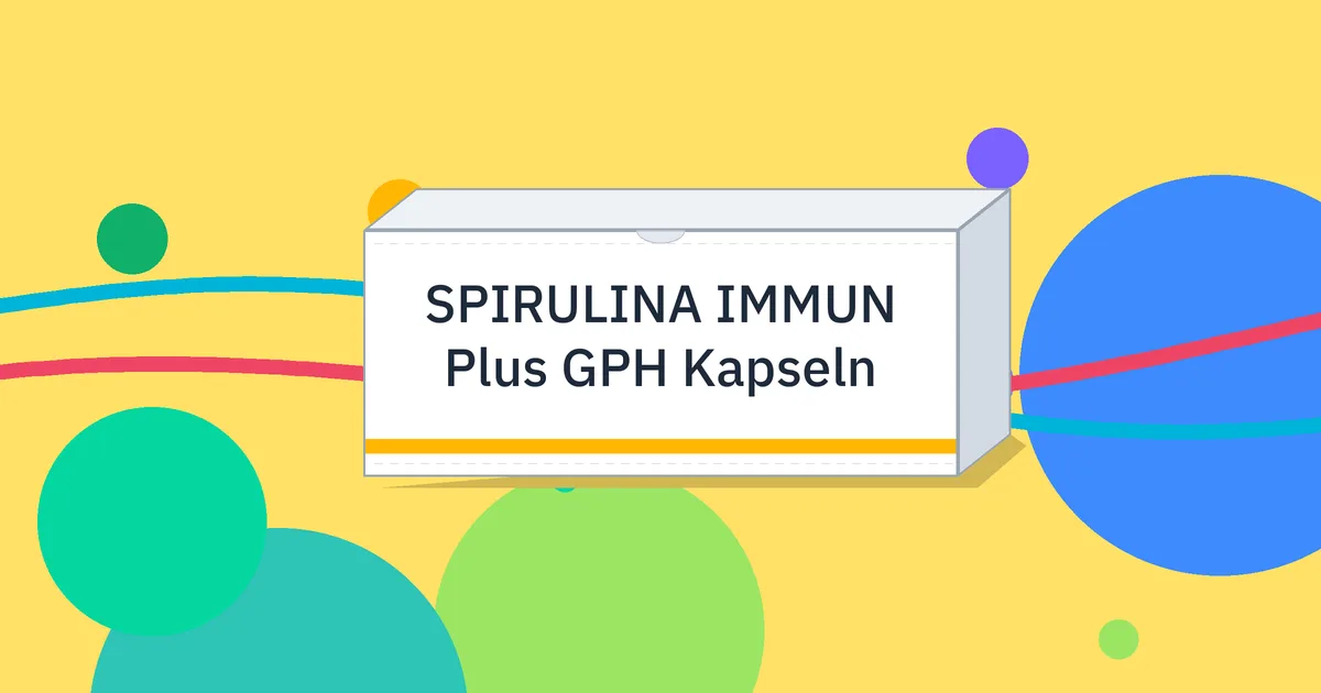 Symbolbild: Packung mit der Aufschrift SPIRULINA IMMUN Plus GPH Kapseln (PZN 20857010) – Verfügbarkeit und Bezug in Apotheken in Frankfurt am Main