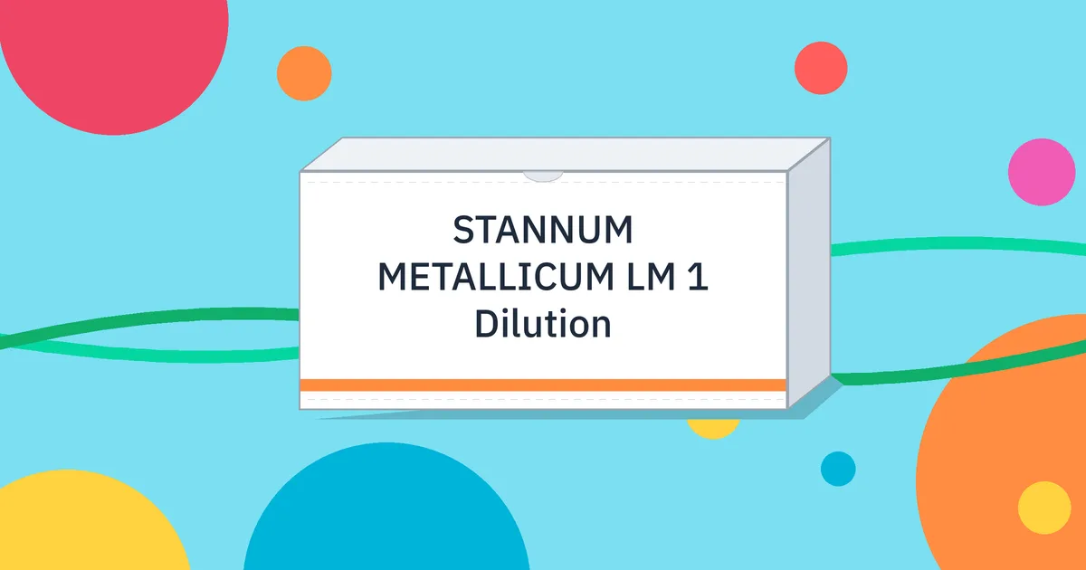 Symbolbild: Packung mit der Aufschrift STANNUM METALLICUM LM 1 Dilution (PZN 13199061) – Verfügbarkeit und Bezug in Apotheken in Frankfurt am Main