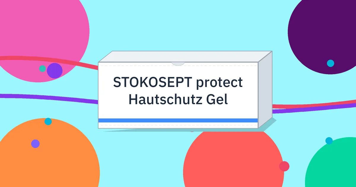 Symbolbild: Packung mit der Aufschrift STOKOSEPT protect Hautschutz Gel (PZN 14163504) – Verfügbarkeit und Bezug in Apotheken in Frankfurt am Main