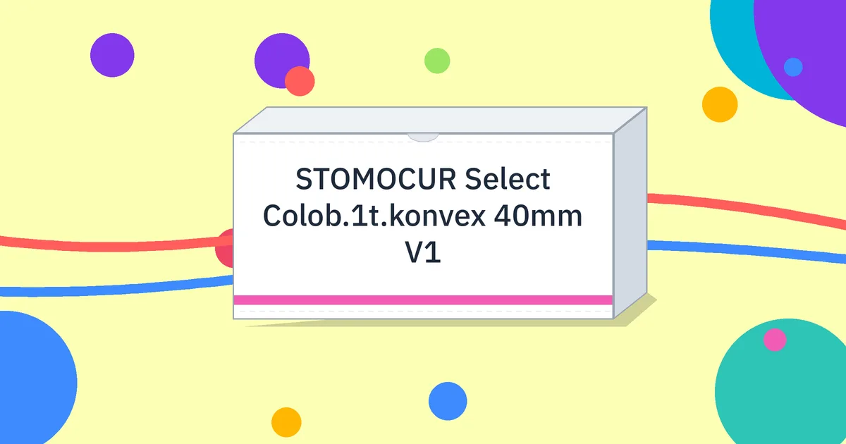 Symbolbild: Packung mit der Aufschrift STOMOCUR Select Colob.1t.konvex 40mm V1 (PZN 18198818) – Verfügbarkeit und Bezug in Apotheken in Frankfurt am Main