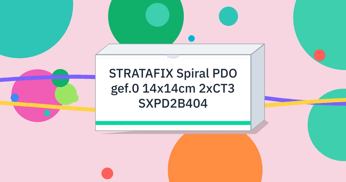 Symbolbild: Packung mit der Aufschrift STRATAFIX Spiral PDO gef.0 14x14cm 2xCT3 SXPD2B404 (PZN 20913820) – Verfügbarkeit und Bezug in Apotheken in Frankfurt am Main