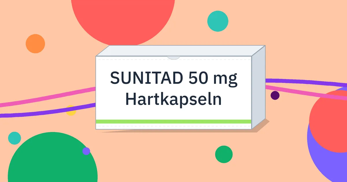 Symbolbild: Packung mit der Aufschrift SUNITAD 50 mg Hartkapseln (PZN 17605322) – Verfügbarkeit und Bezug in Apotheken in Frankfurt am Main