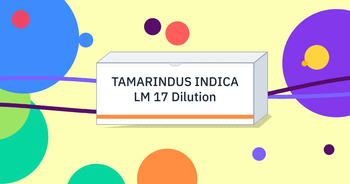 Symbolbild: Packung mit der Aufschrift TAMARINDUS INDICA LM 17 Dilution (PZN 13686513) – Verfügbarkeit und Bezug in Apotheken in Frankfurt am Main