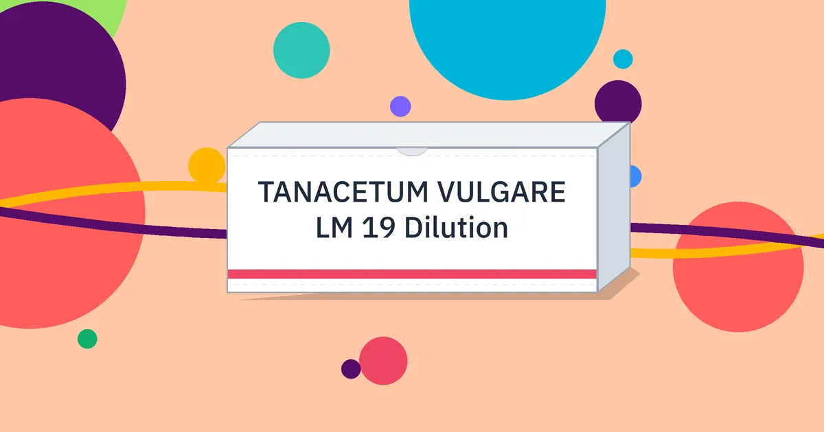 Symbolbild: Packung mit der Aufschrift TANACETUM VULGARE LM 19 Dilution (PZN 13213128) – Verfügbarkeit und Bezug in Apotheken in Frankfurt am Main