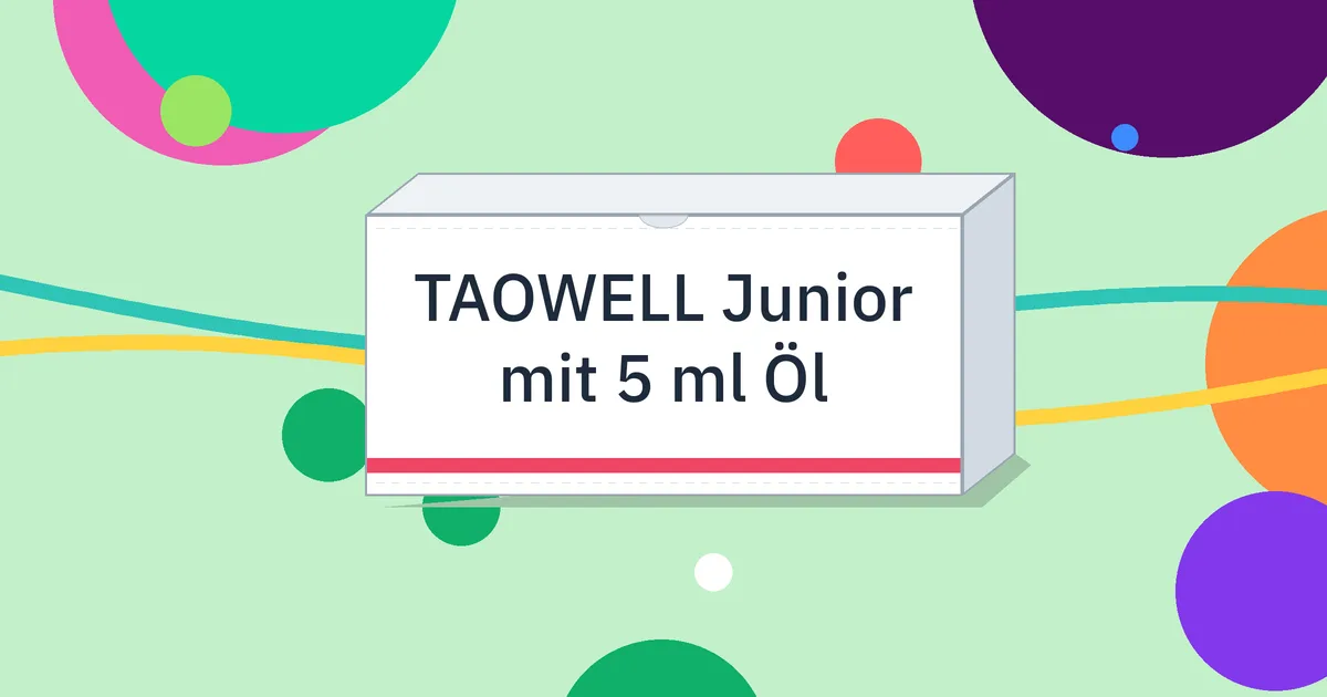 Symbolbild: Packung mit der Aufschrift TAOWELL Junior mit 5 ml Öl (PZN 17245088) – Verfügbarkeit und Bezug in Apotheken in Frankfurt am Main