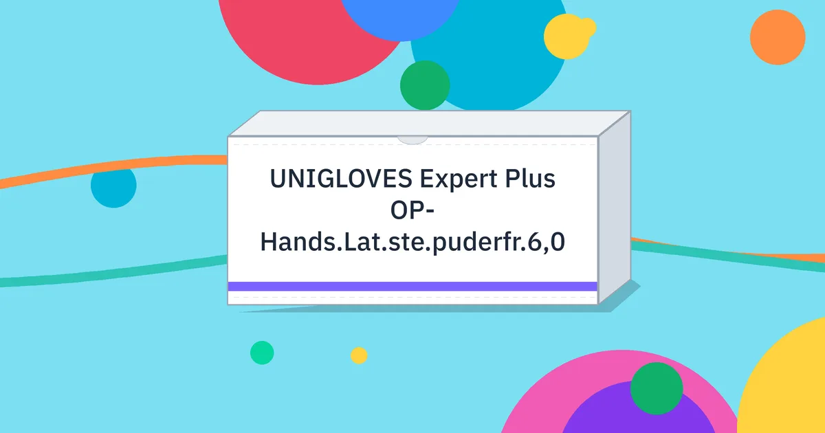 Symbolbild: Packung mit der Aufschrift UNIGLOVES Expert Plus OP-Hands.Lat.ste.puderfr.6,0 (PZN 09226390) – Verfügbarkeit und Bezug in Apotheken in Frankfurt am Main