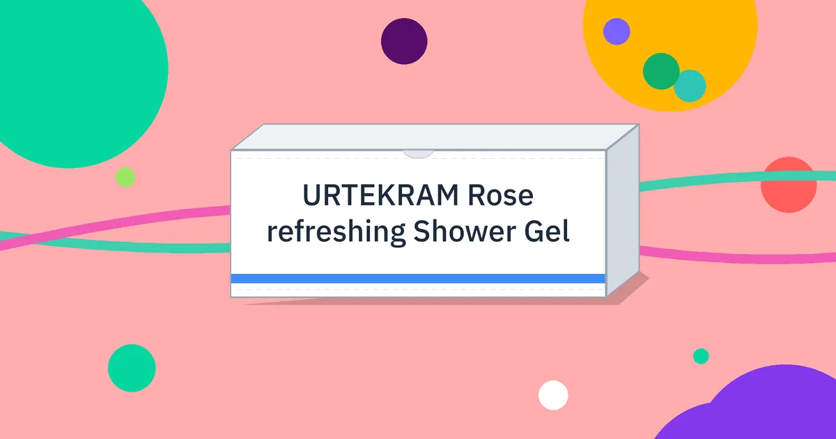 Symbolbild: Packung mit der Aufschrift URTEKRAM Rose refreshing Shower Gel (PZN 19478017) – Verfügbarkeit und Bezug in Apotheken in Frankfurt am Main
