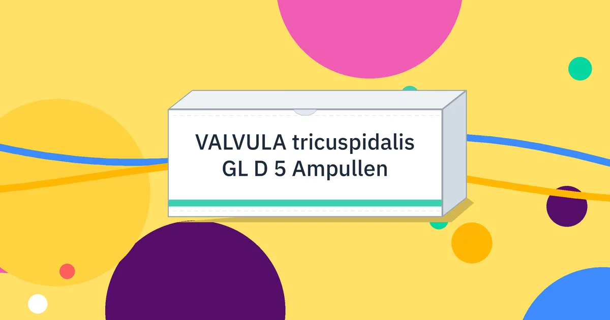 Symbolbild: Packung mit der Aufschrift VALVULA tricuspidalis GL D 5 Ampullen (PZN 03790445) – Verfügbarkeit und Bezug in Apotheken in Frankfurt am Main