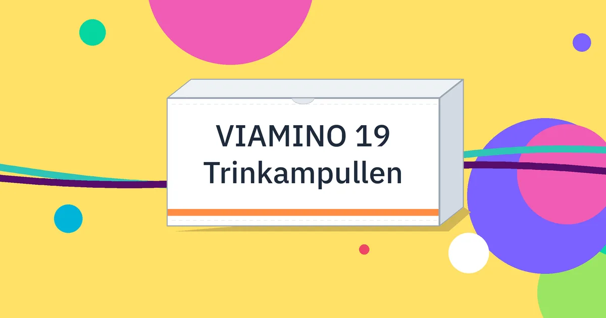 Symbolbild: Packung mit der Aufschrift VIAMINO 19 Trinkampullen (PZN 01474183) – Verfügbarkeit und Bezug in Apotheken in Frankfurt am Main