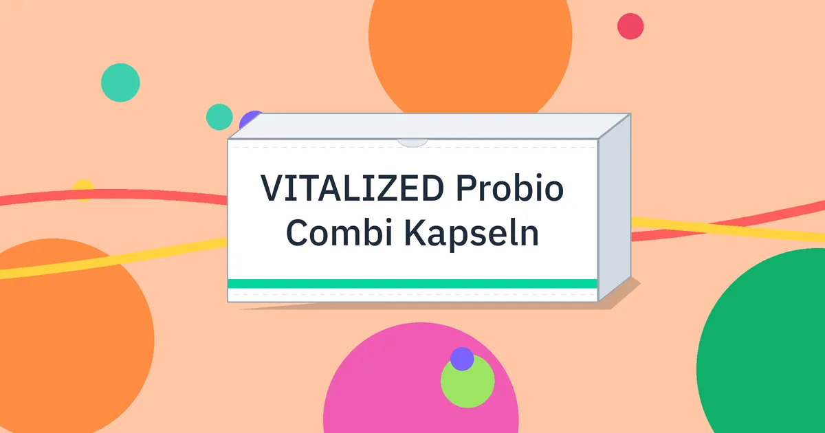 Symbolbild: Packung mit der Aufschrift VITALIZED Probio Combi Kapseln (PZN 20290879) – Verfügbarkeit und Bezug in Apotheken in Frankfurt am Main