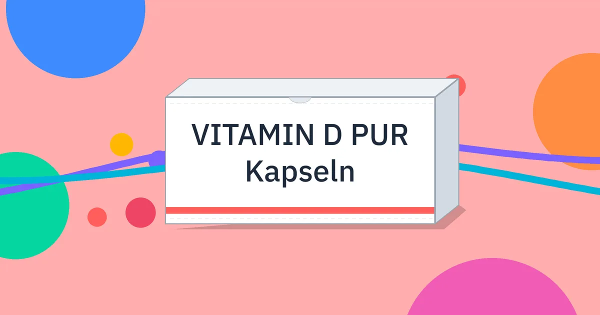 Symbolbild: Packung mit der Aufschrift VITAMIN D PUR Kapseln (PZN 10323951) – Verfügbarkeit und Bezug in Apotheken in Frankfurt am Main