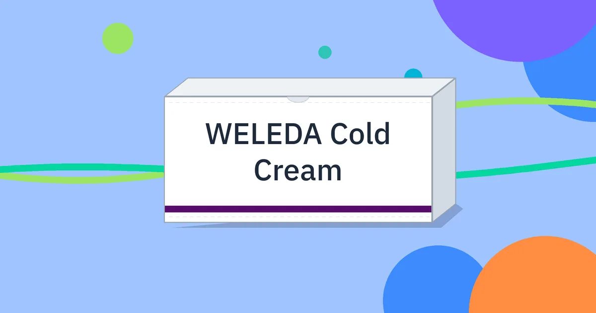 Symbolbild: Packung mit der Aufschrift WELEDA Cold Cream (PZN 02436581) – Verfügbarkeit und Bezug in Apotheken in Frankfurt am Main