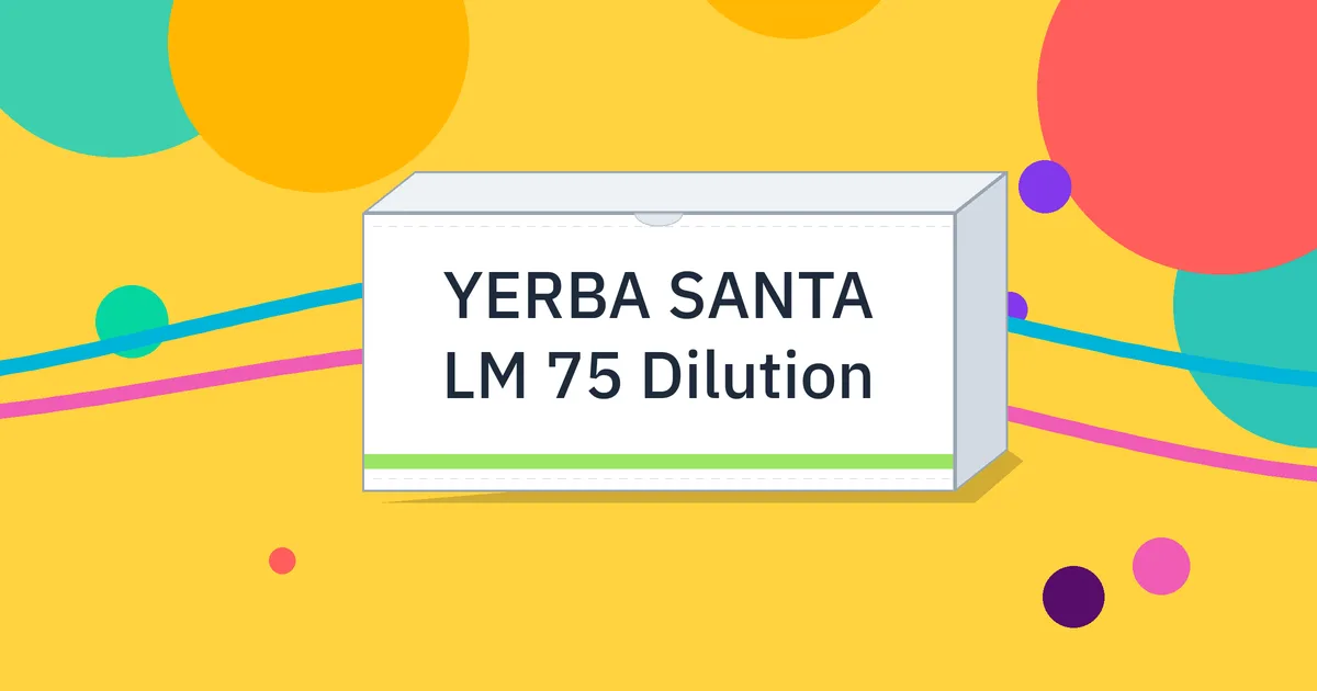 Symbolbild: Packung mit der Aufschrift YERBA SANTA LM 75 Dilution (PZN 13285642) – Verfügbarkeit und Bezug in Apotheken in Frankfurt am Main