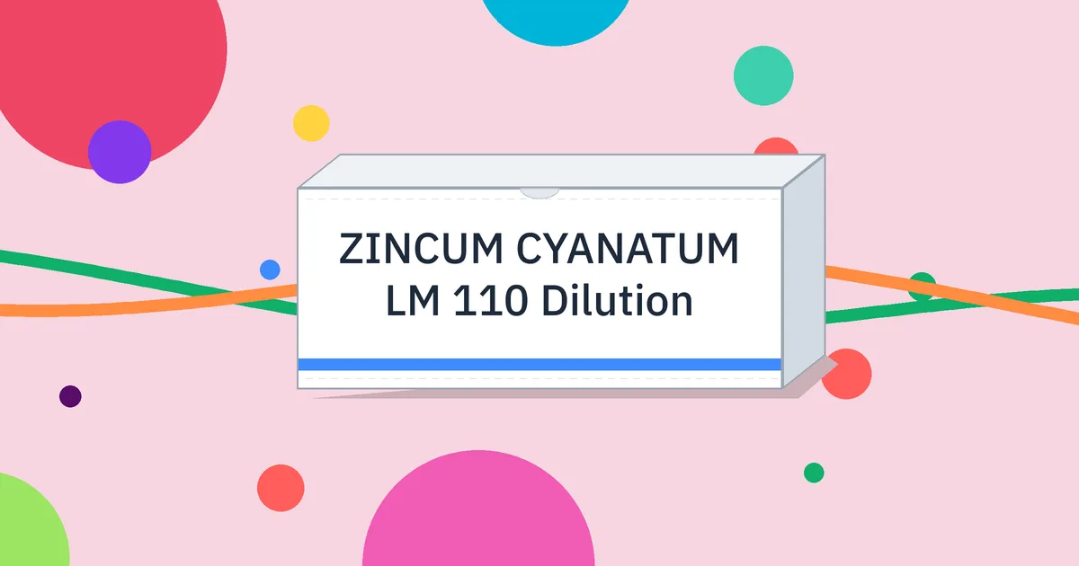 Symbolbild: Packung mit der Aufschrift ZINCUM CYANATUM LM 110 Dilution (PZN 13292895) – Verfügbarkeit und Bezug in Apotheken in Frankfurt am Main