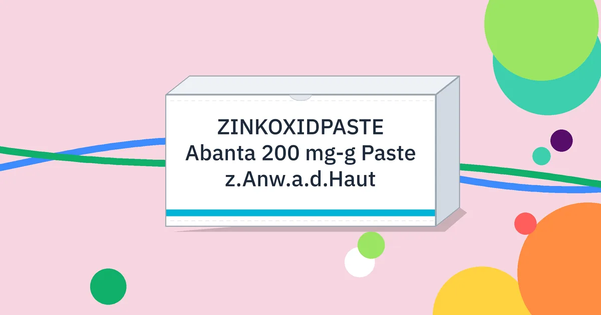 Symbolbild: Packung mit der Aufschrift ZINKOXIDPASTE Abanta 200 mg-g Paste z.Anw.a.d.Haut (PZN 19641693) – Verfügbarkeit und Bezug in Apotheken in Frankfurt am Main