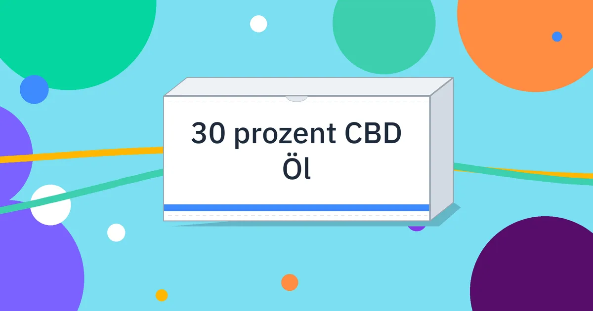 Symbolbild: Packung mit der Aufschrift 30 prozent CBD Öl (PZN 18070797) – Verfügbarkeit und Bezug in Apotheken in Frankfurt am Main