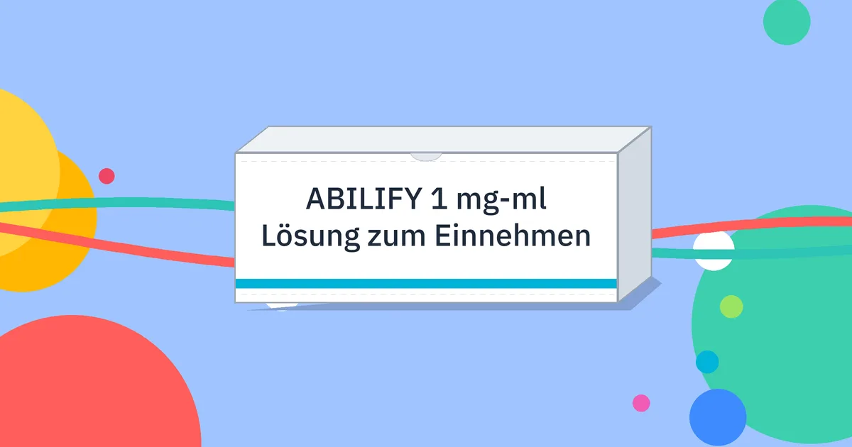 Symbolbild: Packung mit der Aufschrift ABILIFY 1 mg-ml Lösung zum Einnehmen (PZN 10128706) – Verfügbarkeit und Bezug in Apotheken in Frankfurt am Main