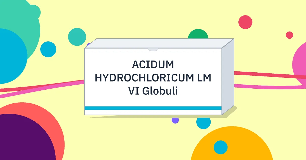 Symbolbild: Packung mit der Aufschrift ACIDUM HYDROCHLORICUM LM VI Globuli (PZN 04500550) – Verfügbarkeit und Bezug in Apotheken in Frankfurt am Main