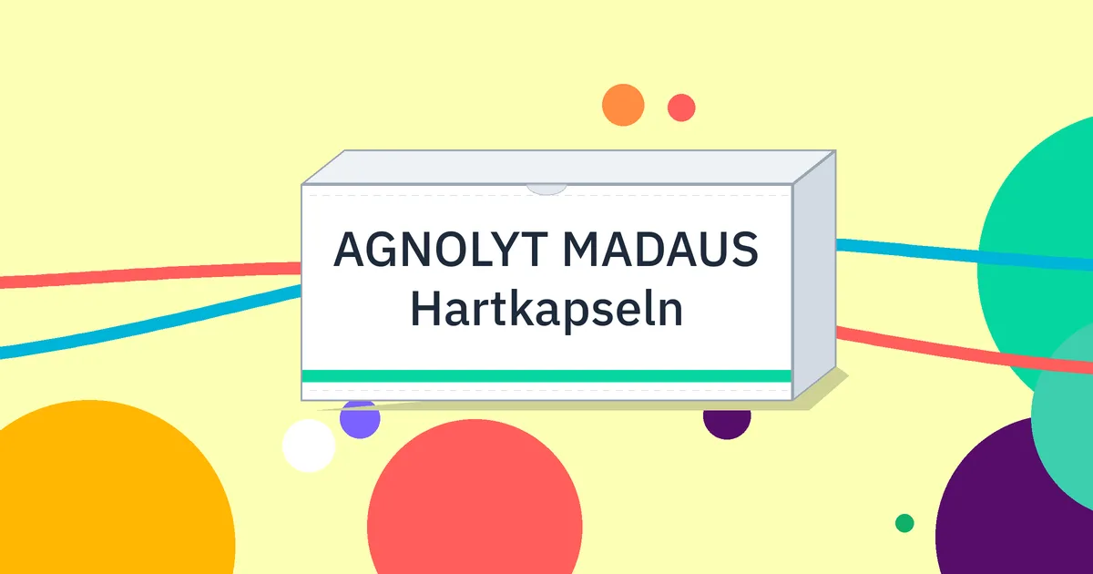 Symbolbild: Packung mit der Aufschrift AGNOLYT MADAUS Hartkapseln (PZN 06324399) – Verfügbarkeit und Bezug in Apotheken in Frankfurt am Main
