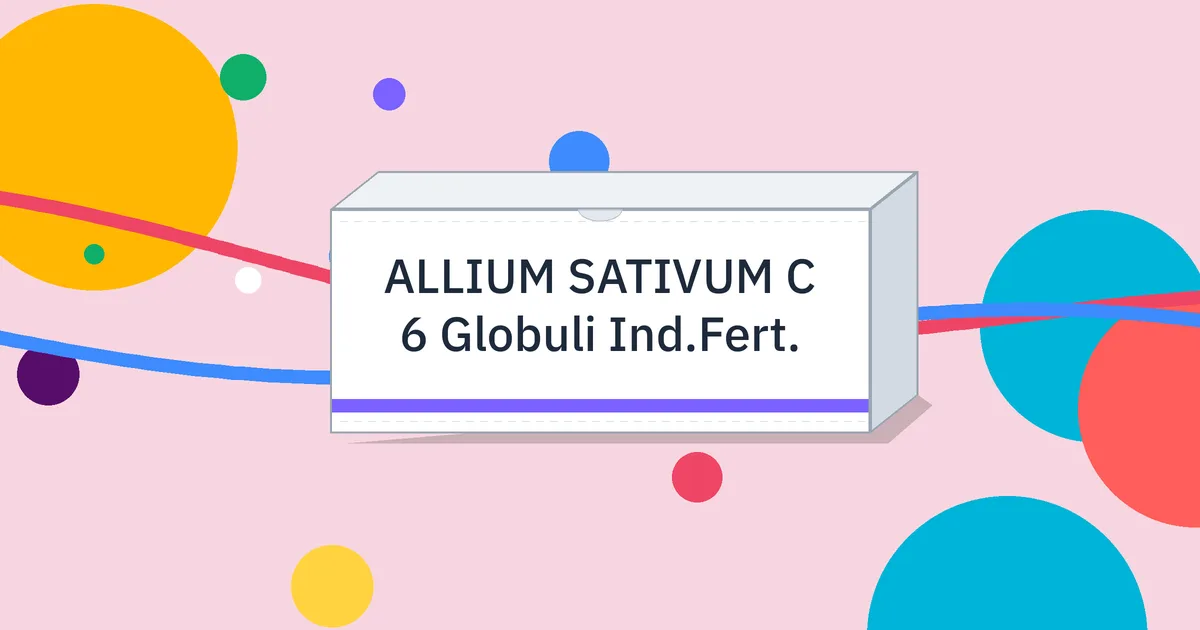 Symbolbild: Packung mit der Aufschrift ALLIUM SATIVUM C 6 Globuli Ind.Fert. (PZN 17754884) – Verfügbarkeit und Bezug in Apotheken in Frankfurt am Main