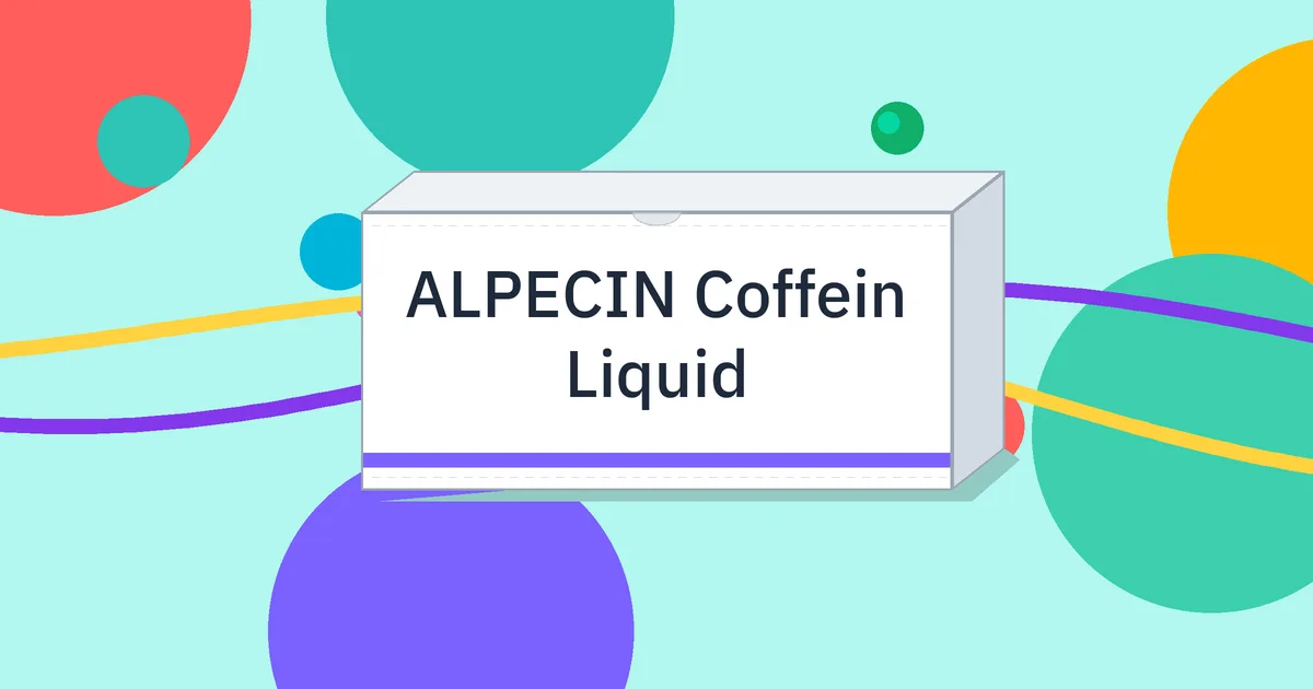 Symbolbild: Packung mit der Aufschrift ALPECIN Coffein Liquid (PZN 01099383) – Verfügbarkeit und Bezug in Apotheken in Frankfurt am Main