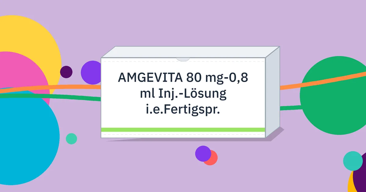 Symbolbild: Packung mit der Aufschrift AMGEVITA 80 mg-0,8 ml Inj.-Lösung i.e.Fertigspr. (PZN 18881917) – Verfügbarkeit und Bezug in Apotheken in Frankfurt am Main