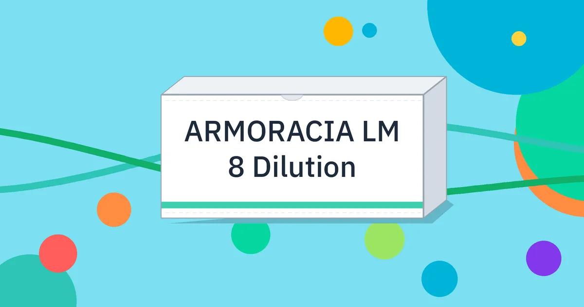 Symbolbild: Packung mit der Aufschrift ARMORACIA LM 8 Dilution (PZN 13393194) – Verfügbarkeit und Bezug in Apotheken in Frankfurt am Main